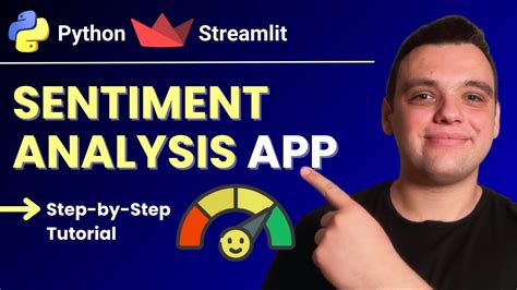 I Built A Sentiment Analysis App In 9 Minutes Python Streamlit Tutorial Youtube