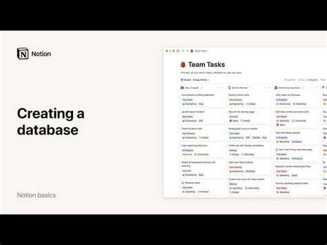 creating a database ~ notion vip