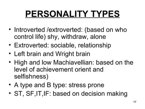 Individual Differences Personality Ppt
