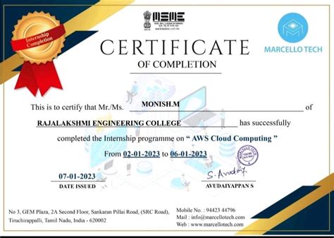 Monish M On Linkedin I Glad To Share This I Have Completed Internship