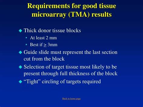 Ppt Requirements For Good Tissue Microarray Tma Results Powerpoint Presentation Id 4513355