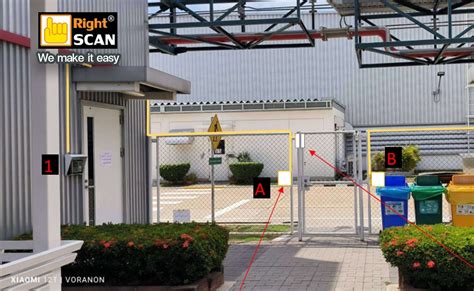 ดูหน้างาน วาง Layout เพื่อติดตั้งเครื่องสแกนลายนิ้วมือ สำหรับควบคุมประตู Rightscan