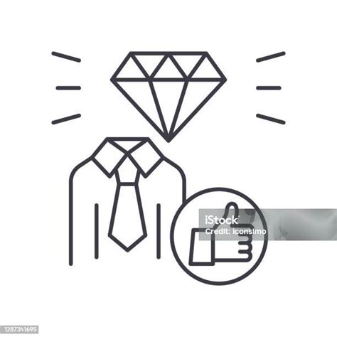 Vip 클라이언트 아이콘 선형 격리 된 그림 얇은 줄 벡터 웹 디자인 기호 흰색 배경에 편집 가능한 스트로크와 개요 개념 기호 개념에 대한 스톡 벡터 아트 및 기타 이미지