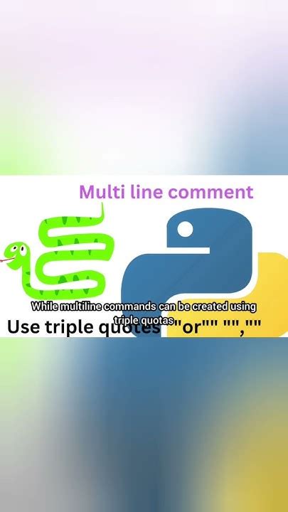 Multi Line Comment In Python Trending Technology Education Science Coding