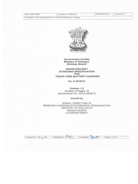 specification no irss s 89 2013 version 1 0 for tfbc pdf