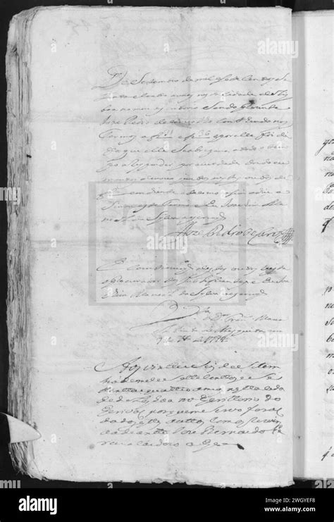 Autos de Justificação de Domingos Gomes de Faria 0092 Stock Photo Alamy