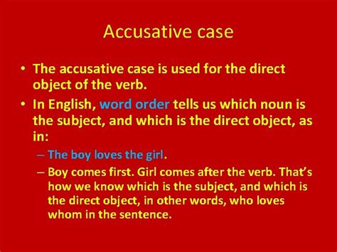 Stage 2 Grammar Nominative And Accusative Declensions Gender