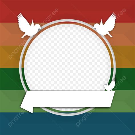 Rainbow Bird Vector Png Images Twibbon Rainbow Bird Twibbon Rainbow