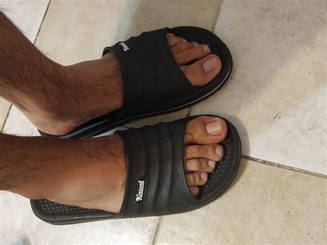 Wearing My Slides Today R Gayfeet