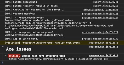 Console Errors Cannot Read Property Violations Of Undefined Nuxt Issue Vue A Y