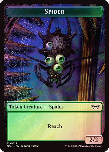 {spider Token} {toy Token} Duskmourn House Of Horror Star City Games