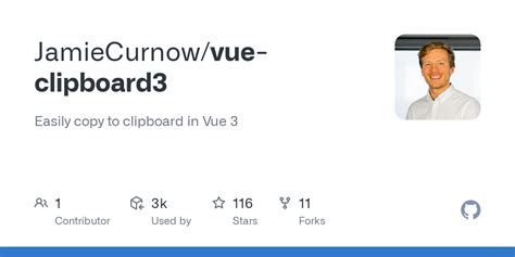 GitHub JamieCurnow Vue Clipboard Easily Copy To Clipboard In Vue