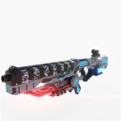Sci Fi Rifle 3d Model Turbosquid 2379199