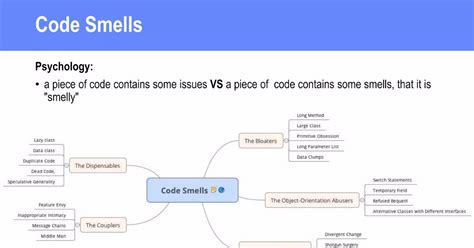 常見的程式碼壞味道（code Smell Or Bad Smell）