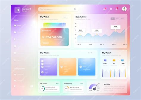 그래프 차트 및 다이어그램이 포함된 인포그래픽 대시보드 Ui Ux 디자인 버스용 웹 인터페이스 템플릿 프리미엄 벡터