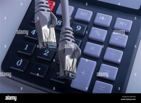 Network Costs Calculate Your Network Costs Calculator Stock Photo Alamy
