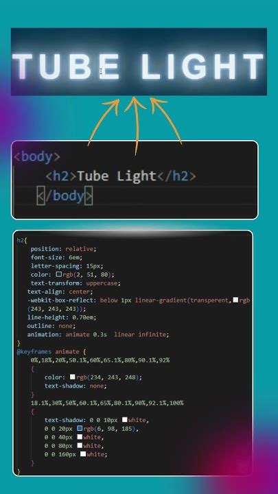 light animation shorts html html5 htmlcss css csstricks