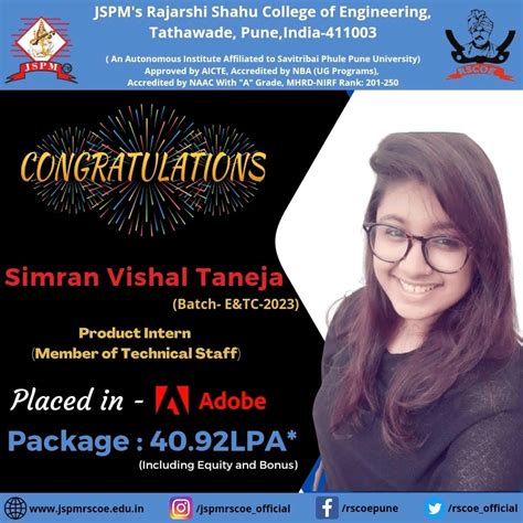 Jspms Rajarshi Shahu College Of Engineering On Linkedin