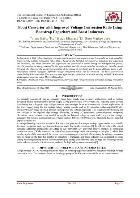 boost converter with improved voltage conversion ratio using bootstrap capacitors and boost