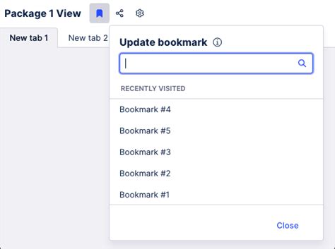 creating and viewing bookmarks