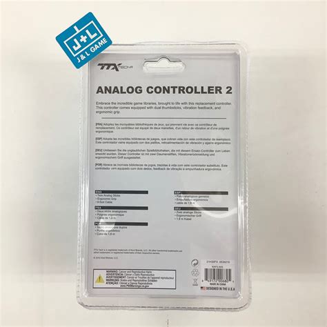 Ttx Tech Analog Controller 2 Clear Blue Ps2 Playstation 2 Jandl Video Games New York City