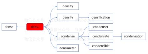 图记单词：词根dens （稠密的）densus