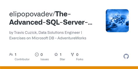 Github Elipopovadevthe Advanced Sql Server Masterclass For Data