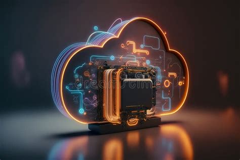 Abstract Cloud Computing Technology Concept Cloud Computing Data