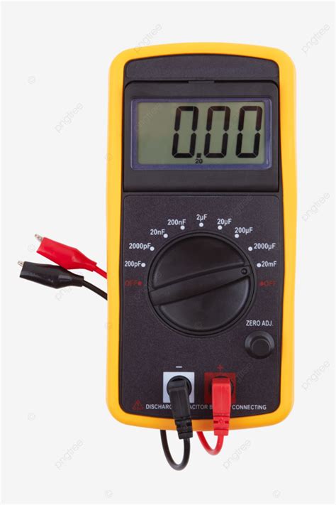 Digital Multimeter Isolated Test Equipment Display Background Png