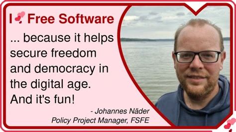 Johannes Näder On Linkedin Ilovefs Freesoftware Opensource Pmpc