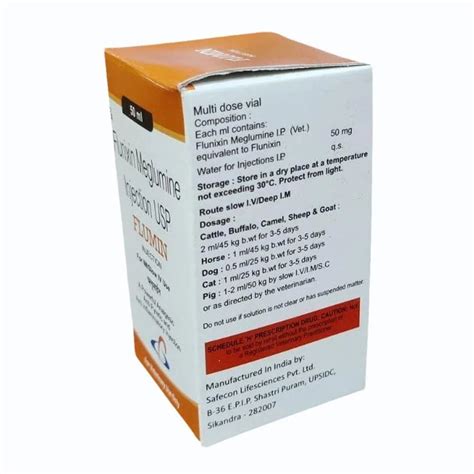 50ml Flunixin Meglumine Injection Usp At ₹ 250piece Flunixin Meglumine Injection In Bareilly