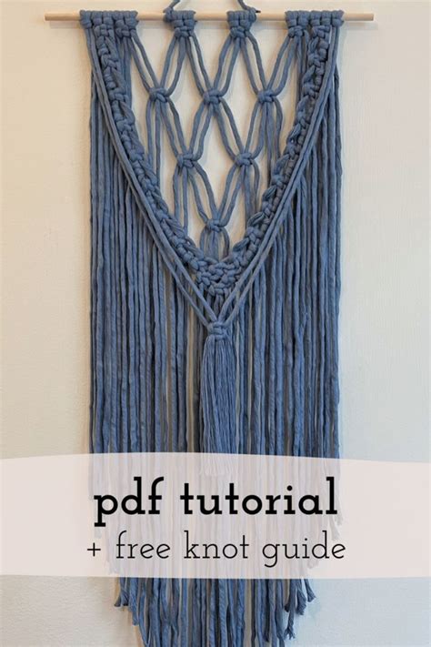pdf tutorial easy macrame pattern pdf beginner macrame wall hanging easy macrame diy how to