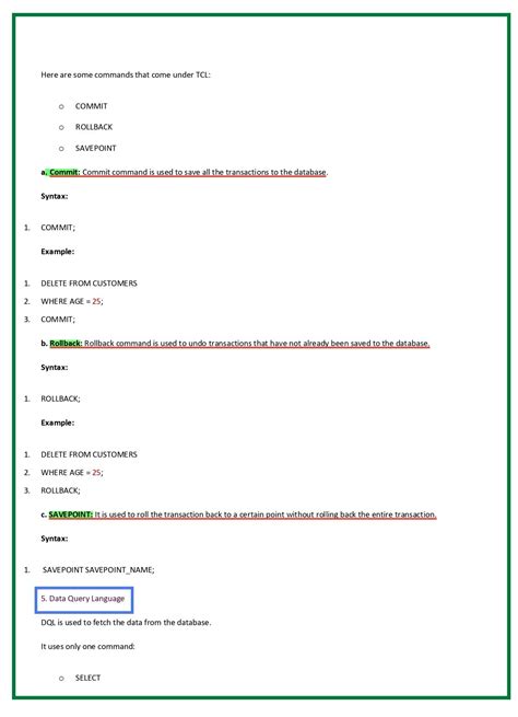 Simple Sql Notes Pdf Connect 4 Techs
