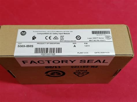 Allen Bradley 5069 Ib8s Módulo De Entrada De Seguridad Log Envío Gratis