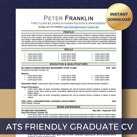 University CV Template Cv Template Cover Letter Design Templates