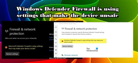Firewall Using Settings Make The Device Unsafe Artofit