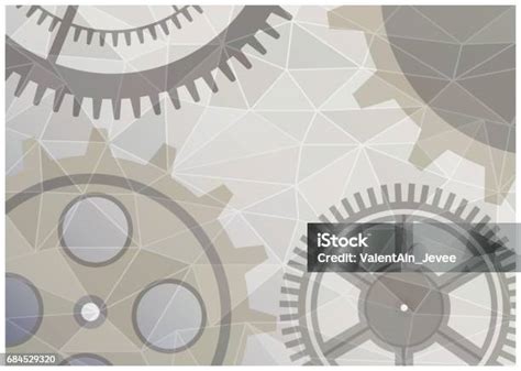 기어 휠 추상 배경 벡터 일러스트입니다 시계와 투명 배너입니다 Poligonal 디자인입니다 Eps10입니다 0명에 대한 스톡 벡터 아트 및 기타 이미지 Istock