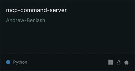 Mcp Command Server Glama