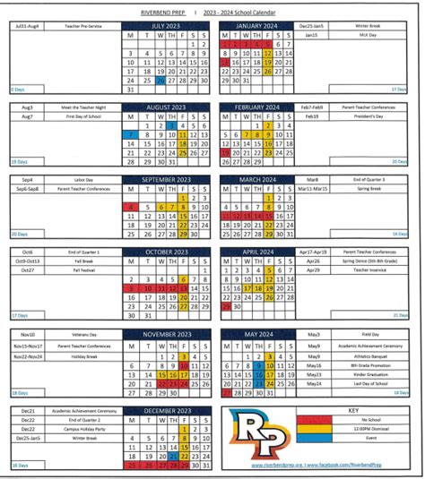 23 24 School Calendar — Riverbend Prep K 8 School In Laveen Az