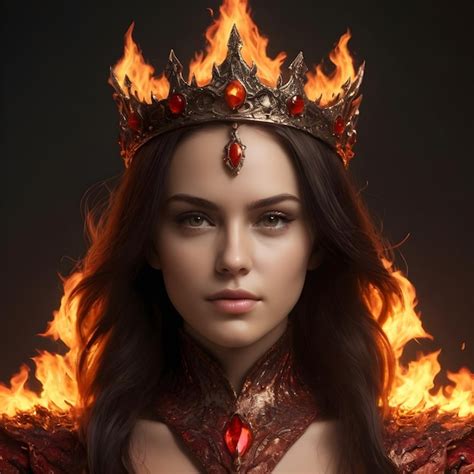 Premium Photo A Fire Queen Witch Premium Photo A Fire Queen Witch
