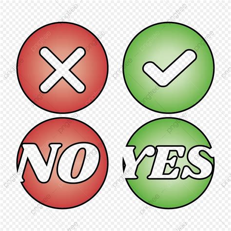 Yes Or No Icons Yes Or No Icons Yes Clipart Png And Vector With