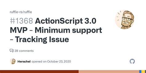 actionscript 3 0 mvp minimum support tracking issue · issue 1368
