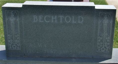 Joe Bechtold 1895 1966 Find A Grave äreminne