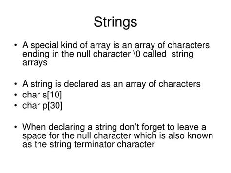 Ppt Strings Powerpoint Presentation Free Download Id5236623