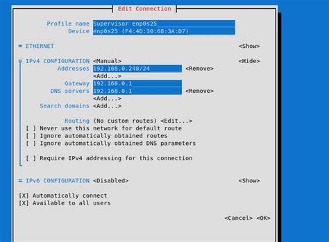 Problem With Static Ip Ha Still Trying To Use Dhcpd Configuration Home Assistant Community