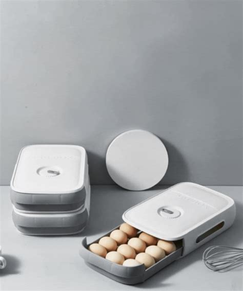 에그 트레이 🥚 냉장고 정리 20구 달걀 보관함 🍳 대용량 슬라이딩 수납 수납함 정리 정리함 청소 주방 부엌 키친 박스