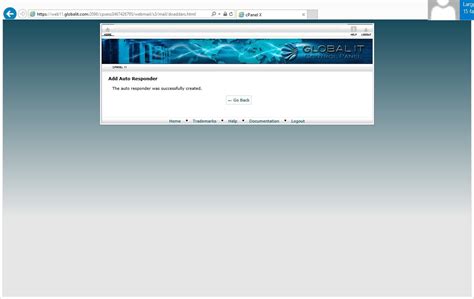 setup auto response message for pop3 imap clients global it