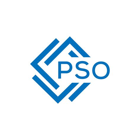 Pso Letter Logo Design On White Background Pso Creative Circle Letter