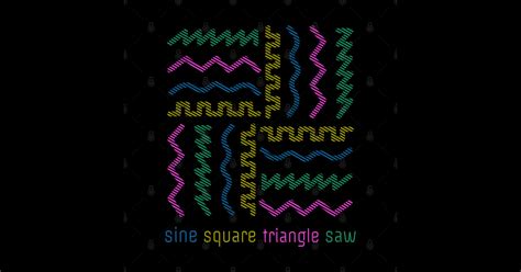 Synthesizer Waveform Synth Sticker Teepublic