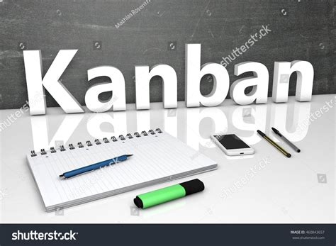 Kanban Scheduling System Lean Manufacturing Justintime Stock